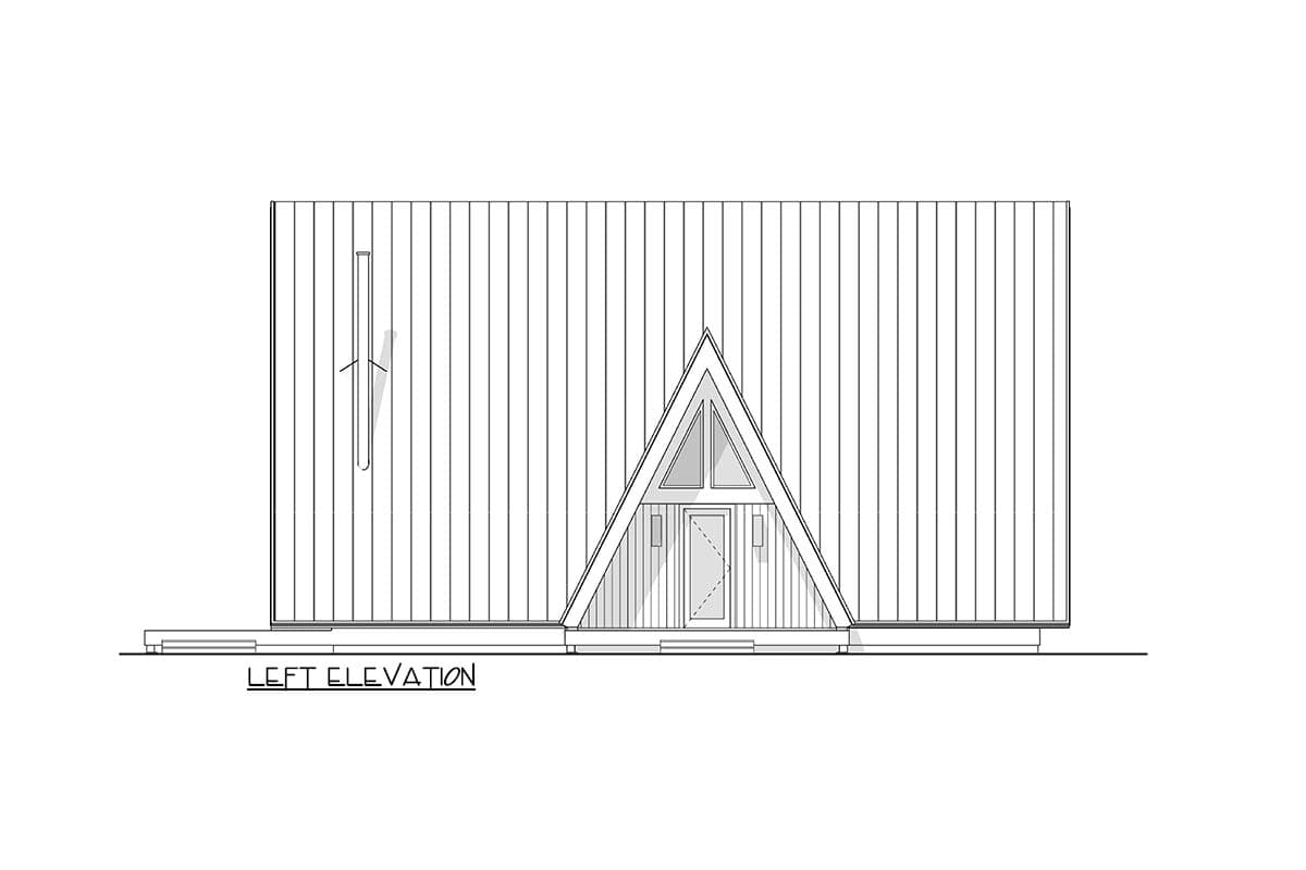 Plan 270129AF: Chic A-Frame Cabin House Plan with Loft and Vaulted Ceilings