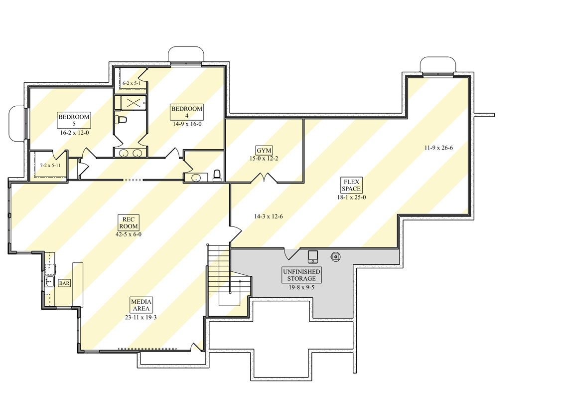 Plan 95364RW: Spacious Mountain Modern House Plan with Three-Car Garage