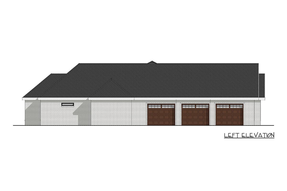 Plan 405168FDC: Spacious New American Plan with Three Bedrooms and ...