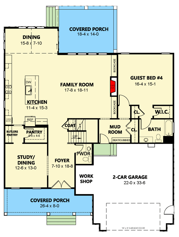Plan 260035RVC: Modern Farmhouse House Plan with 4 Bedrooms and ...