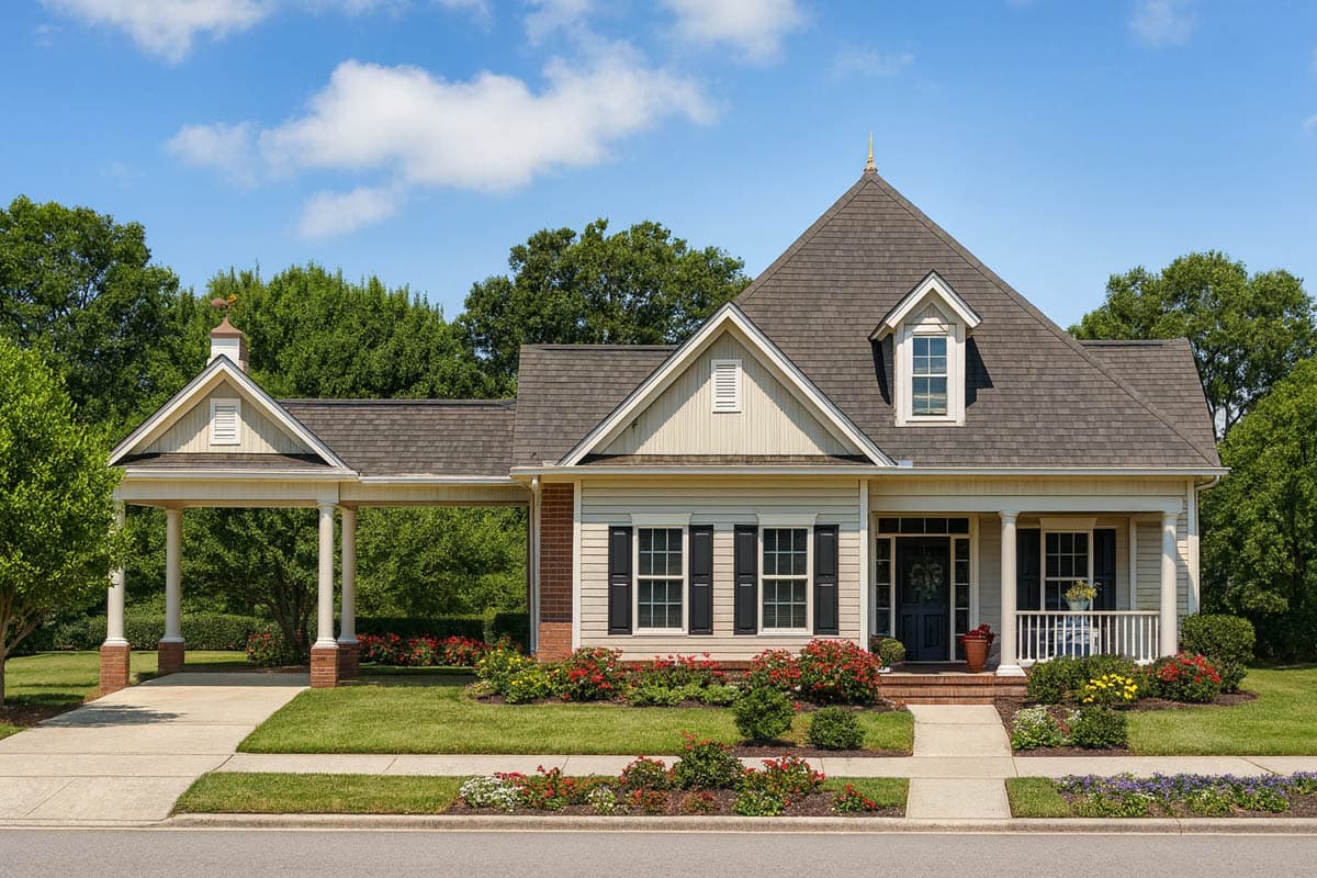 House Plans with Porte Cochere - Architectural Designs