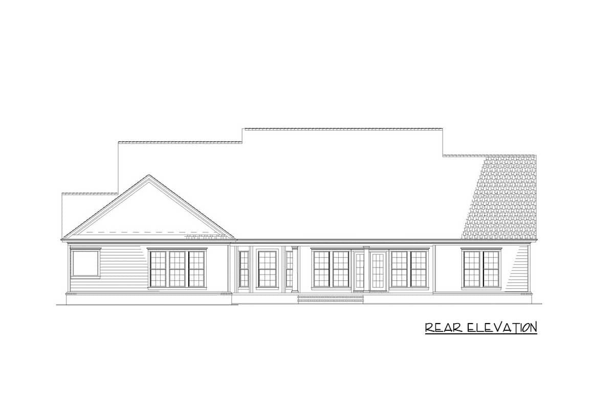 Plan 59801ND: 4-Bed Home Plan with Private Master Wing
