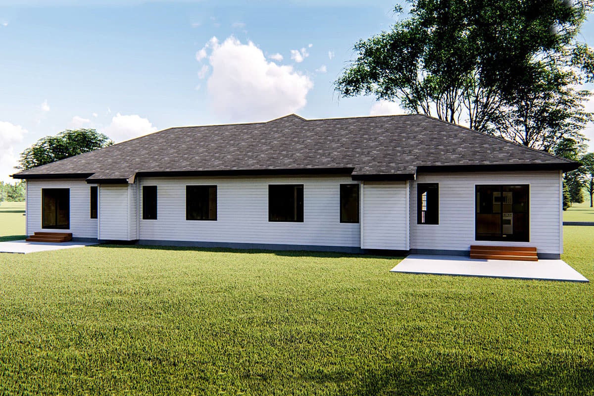 Plan 62402DJ: Compact 2-Bedroom Multi-Family House Plan