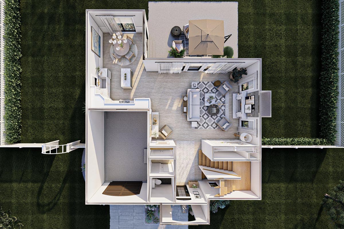 Plan 62583DJ: European House Plan with Master Sitting Room