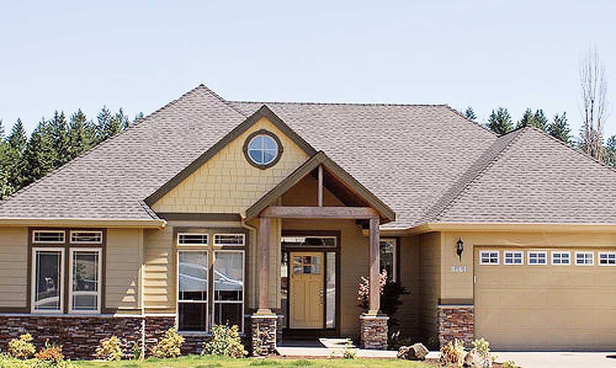 Plan 69016AM: Single Story French Home Plan