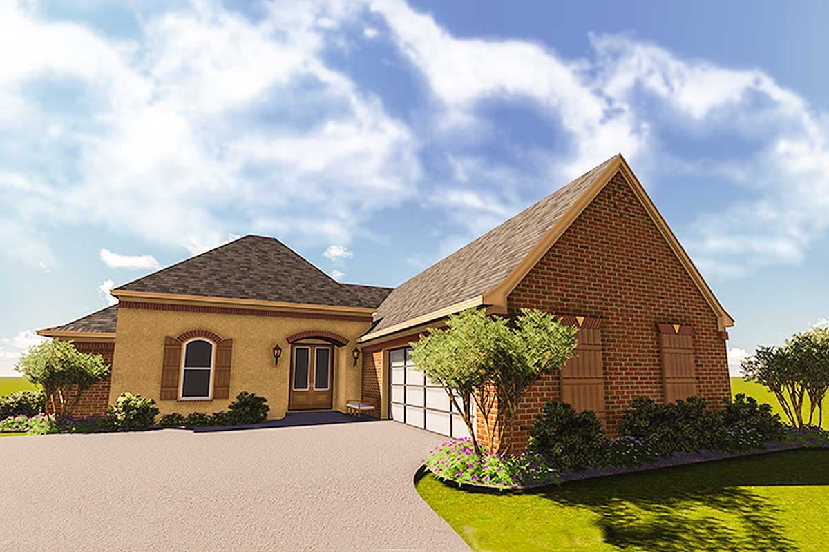 Plan 83865JW: Acadian House Plan with Open Floor Plan