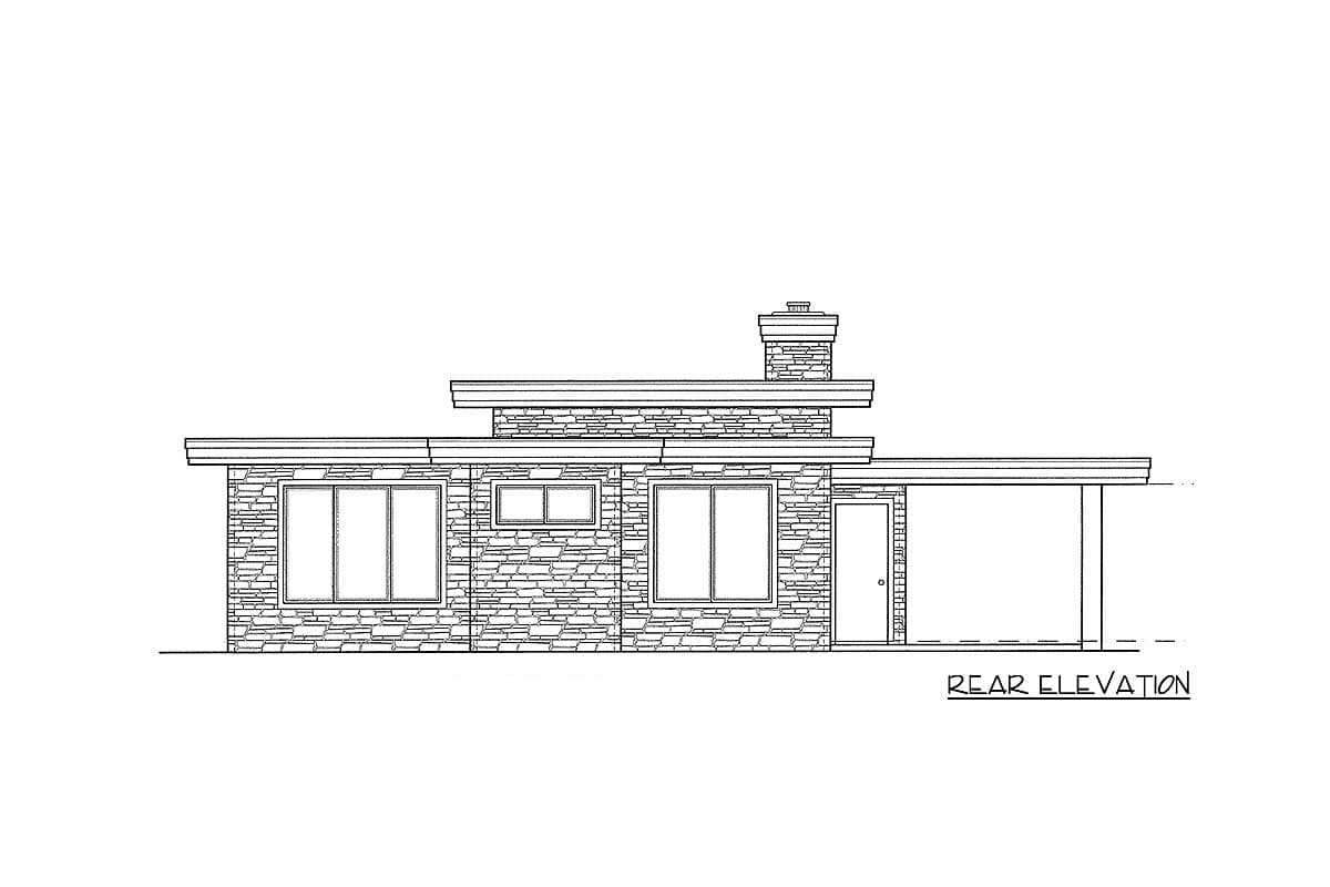 Plan 85026MS: Contemporary Getaway