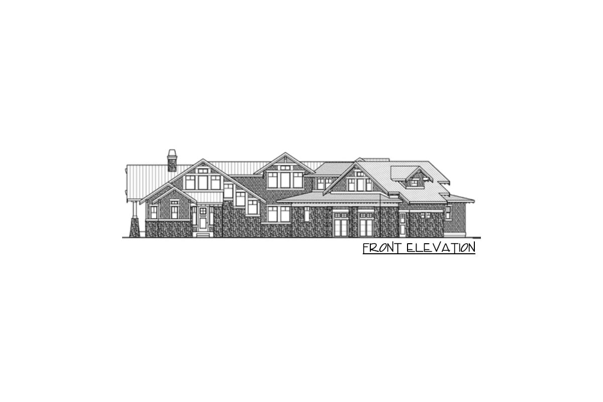Mountain Craftsman House Plan Under 3800 Square Feet with 3-to-5 ...