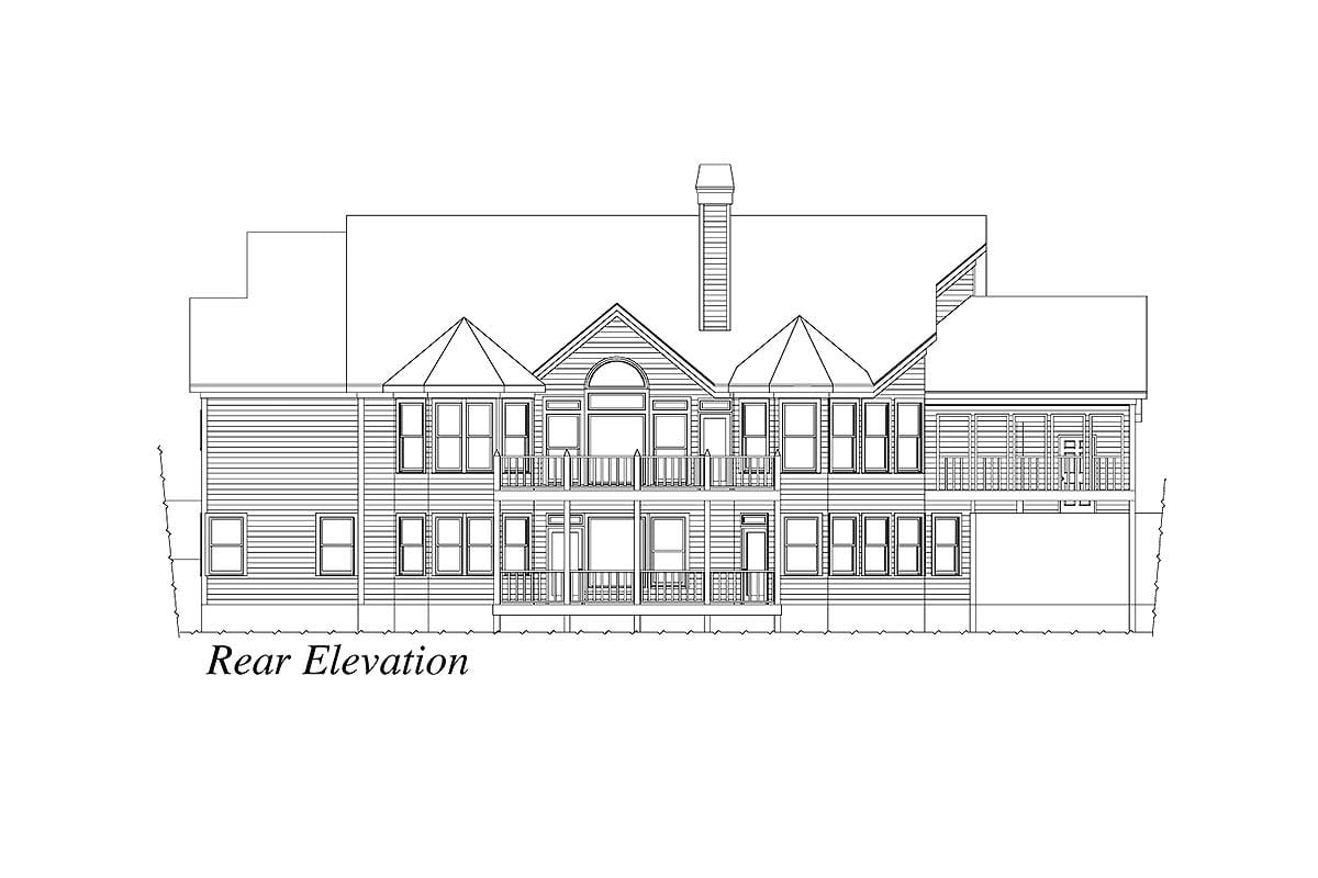 Country Craftsman House Plan with Dramatic Vaulted Family Room - 3605 ...