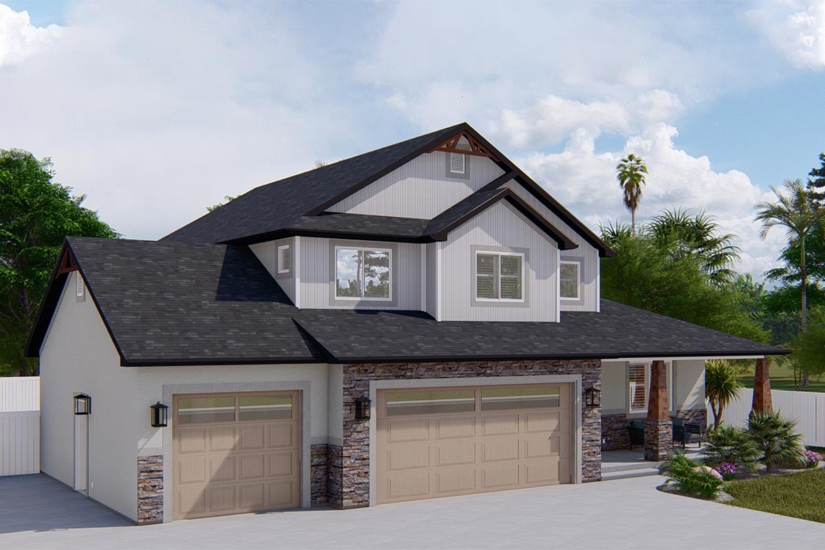 Exclusive Craftsman Home Plan with Optional Lower Level - 61264UT ...