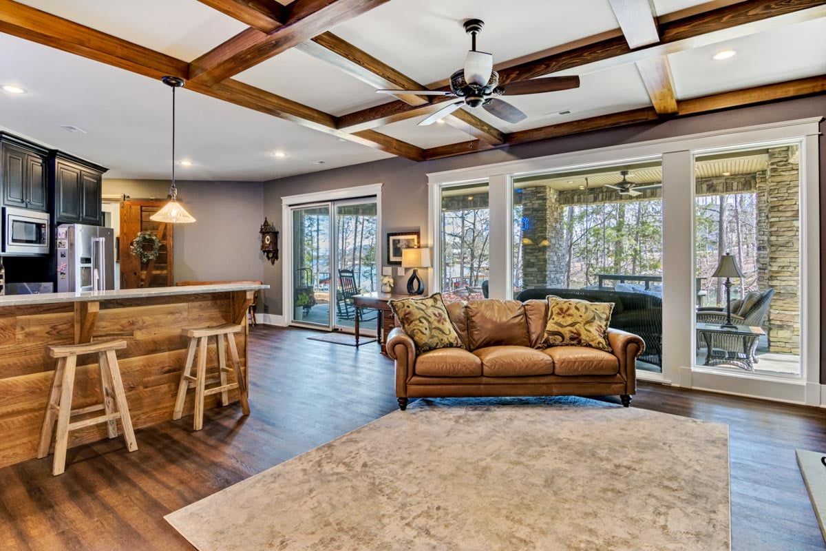 Rustic Craftsman Plan with Walkout Basement - 4042 Sq Ft - 25740GE ...