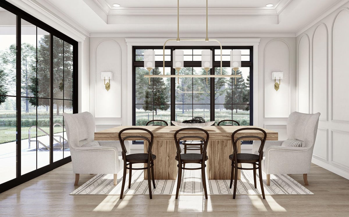 3-Gabled 3000 Square Foot 4-Bed Transitional Farmhouse Plan - 623151DJ ...