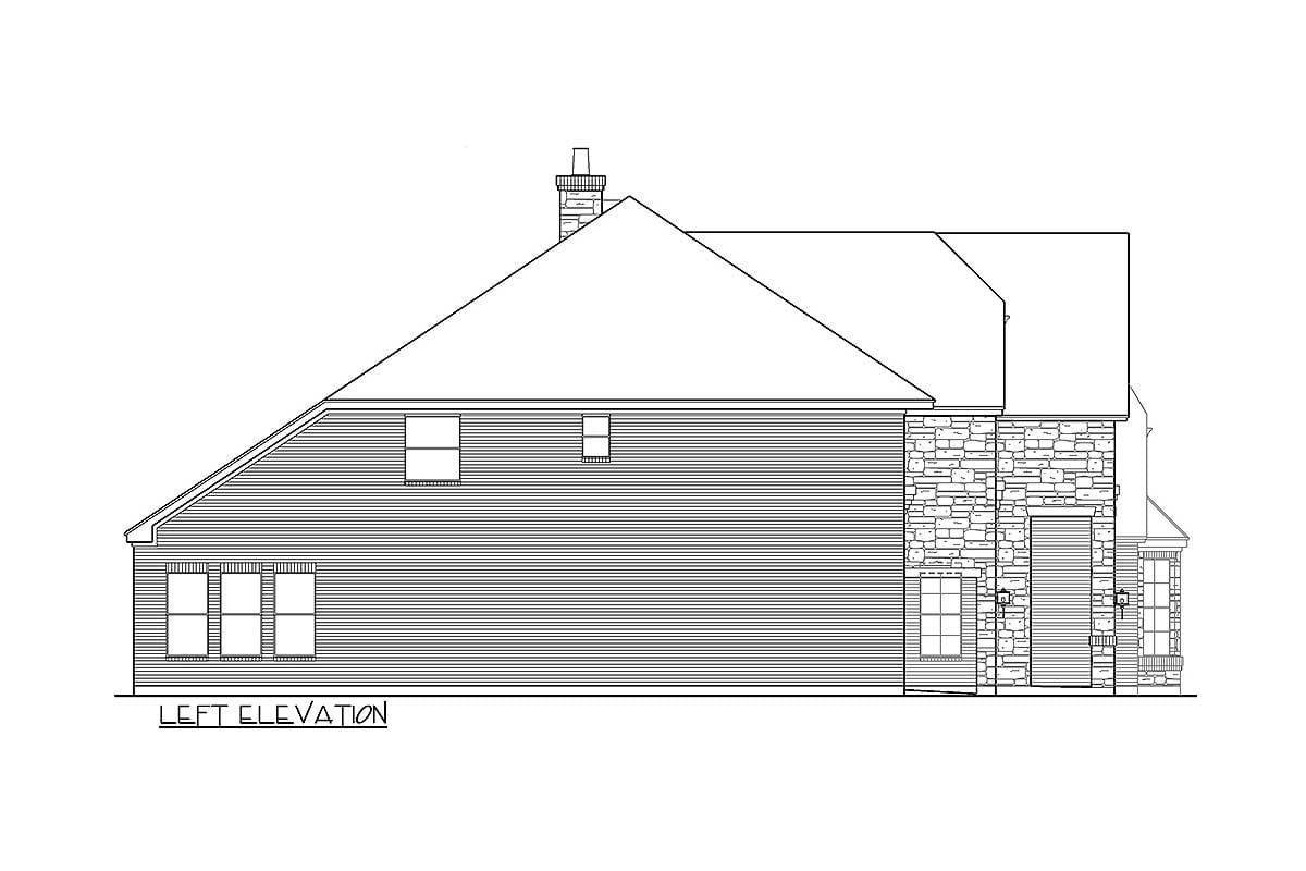 Clipped Gable 5 Bedroom Manor - 36482TX | Architectural Designs - House ...