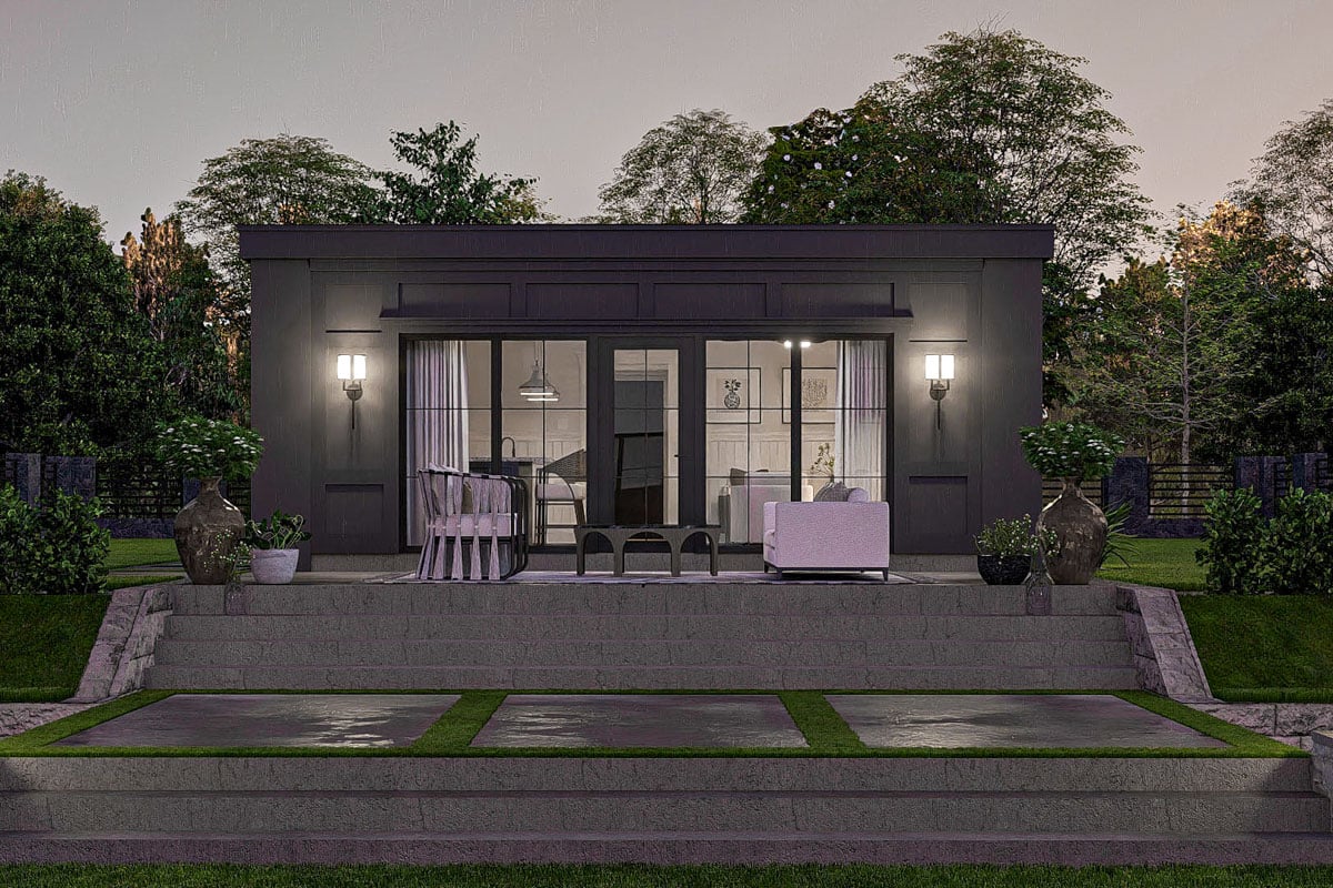 1-Bed Modern Cottage-Style ADU House Plan - 648 Sq Ft - 623406DJ ...