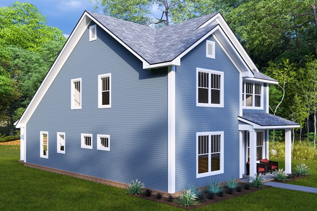 3-Bed Traditional House Plan with Study Area - 1986 Sq Ft - 52365WM ...