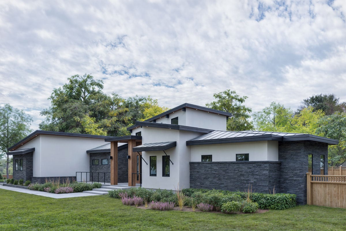 Single-Story Contemporary House Plan with Outdoor Kitchen - 3551 Sq Ft ...