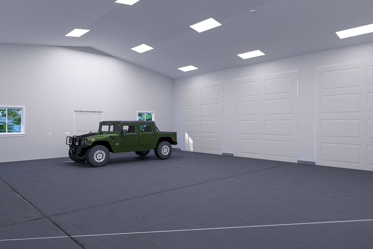 RV-Friendly Traditional 3-Car Oversized Garage with Office Space - 1900 ...