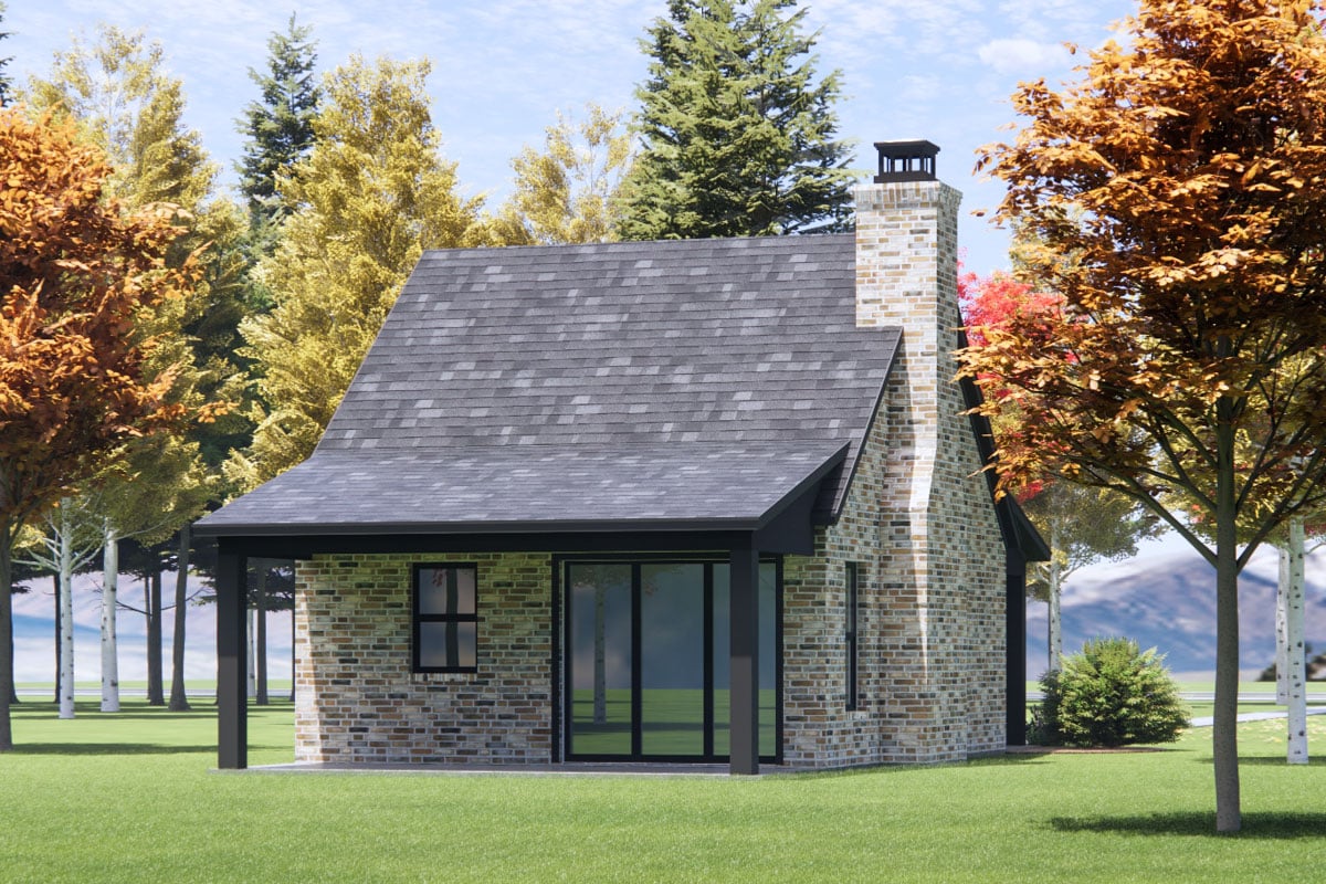 Plan 818154JSS: 1-Bed European Cottage ADU House Plan with Open-Concept ...
