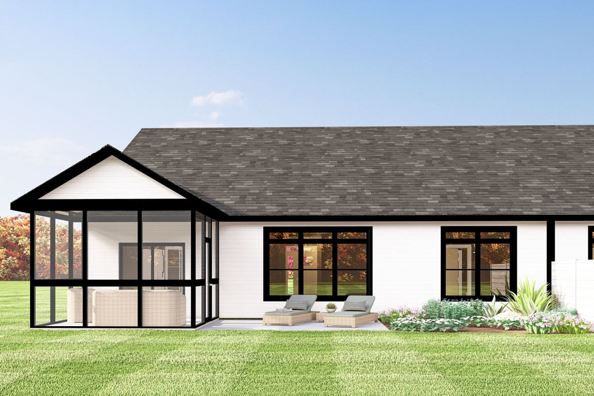 Single-Story Duplex House Plan with Matching 3-Bedroom Units - 1765 Sq ...