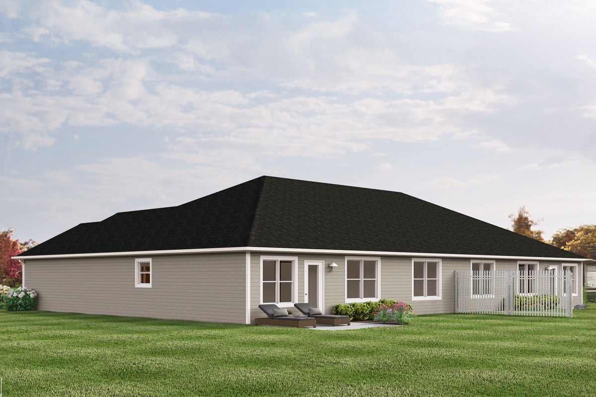 Plan 135311GRA: Duplex House Plan with 2-Bedroom Units - 1381 Sq Ft Per ...
