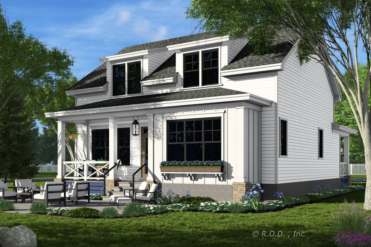 3-Bed Cottage House Plan with Second-Floor Loft - 2230 Sq Ft - 14879RK ...