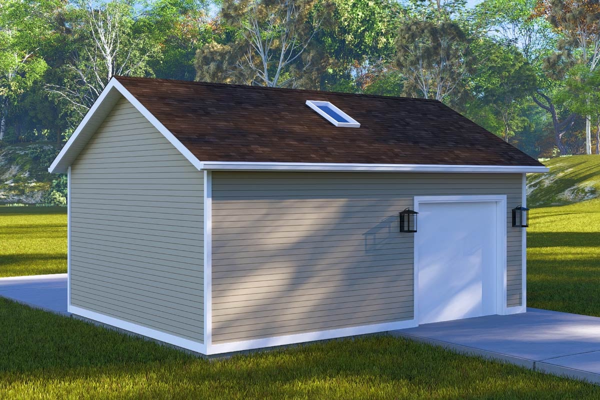Spacious Traditional Garage Plan 475 Sq Ft - 61621UT | Architectural ...