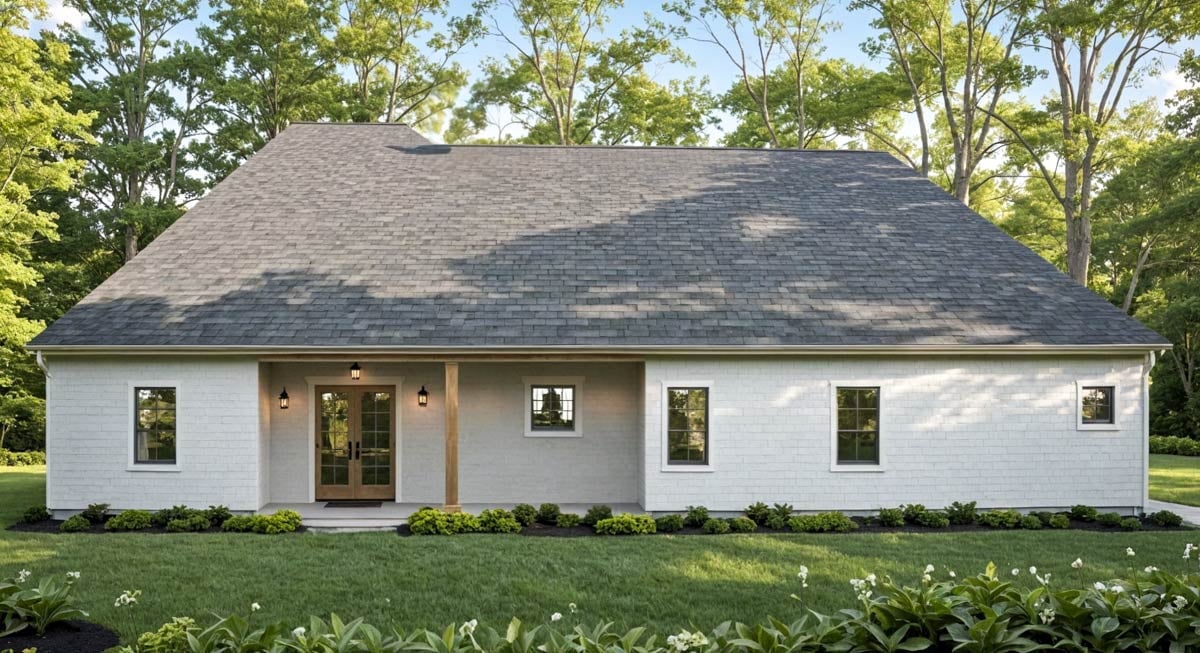 Craftsman Ranch with Vaulted Master, Split Bedrooms and 2 Porches ...