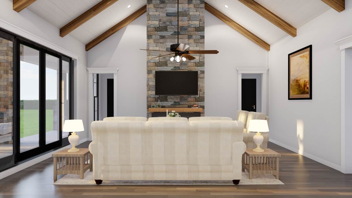 Modern Two-Story House with Vaulted Great Room and Spacious Bonus Space ...