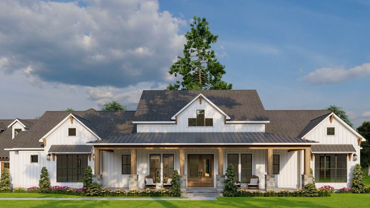 Modern Two-Story House with Vaulted Great Room and Spacious Bonus Space ...