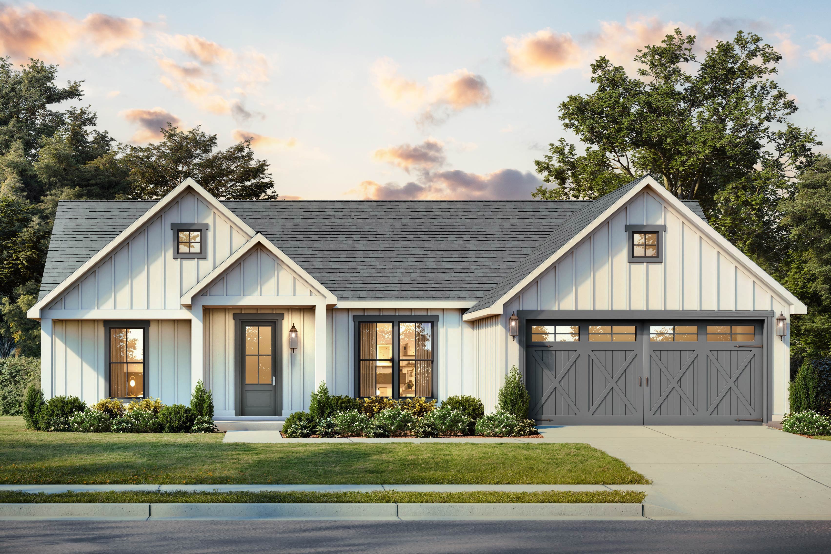 Modern Farmhouse Plans - Architectural Designs