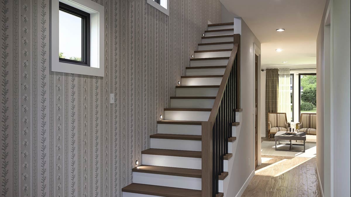 Plan 623533DJ: Modern Farmhouse House Plan with Upstairs Loft and Safe ...