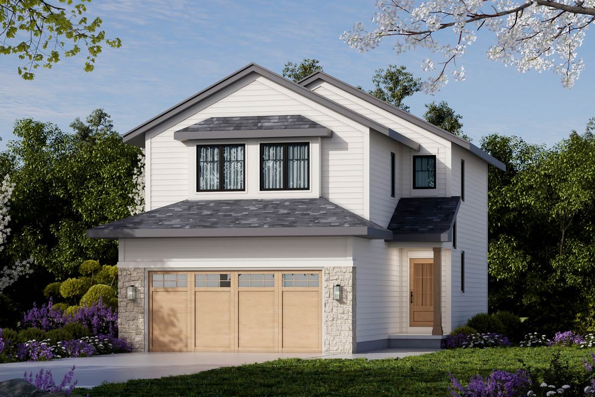 Narrow Lot House Plans - Architectural Designs