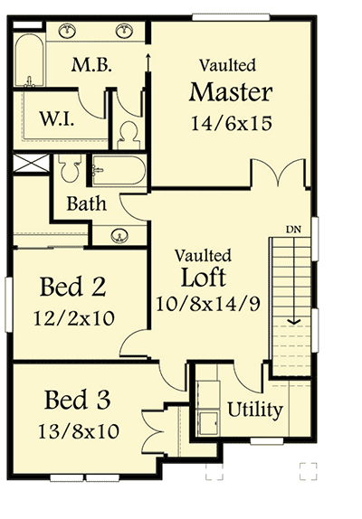 Narrow Lot Northwestern House Plan - 85118MS | Architectural Designs ...