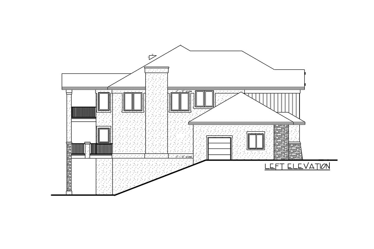 Balcony Bridge to Master Suite - 9511RW | Architectural Designs - House ...