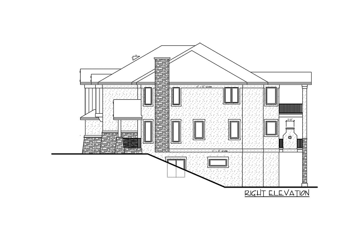 Balcony Bridge to Master Suite - 9511RW | Architectural Designs - House ...