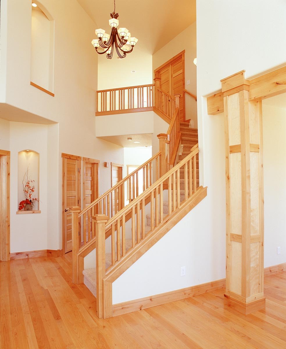 Balcony Bridge to Master Suite - 9511RW | Architectural Designs - House ...
