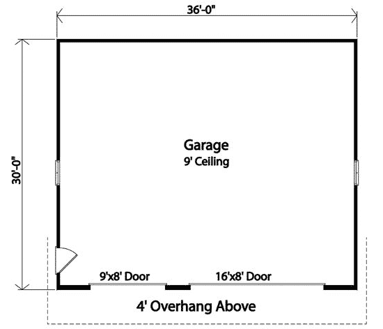 Plan 22098SL: Versatile Garage Plan