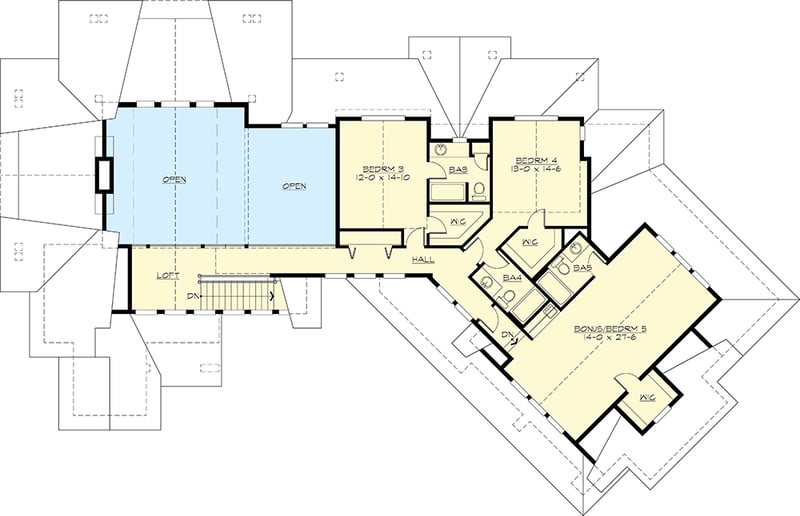 Plan 23348JD: Mountain Craftsman House Plan Under 3800 Square Feet with ...