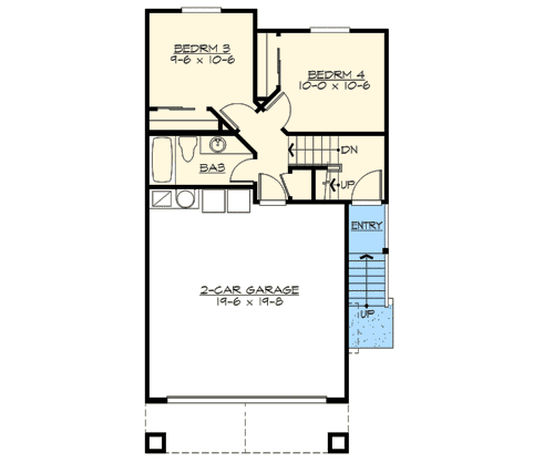 Plan 23474JD: Narrow Lot Home Plan in 2 Sizes