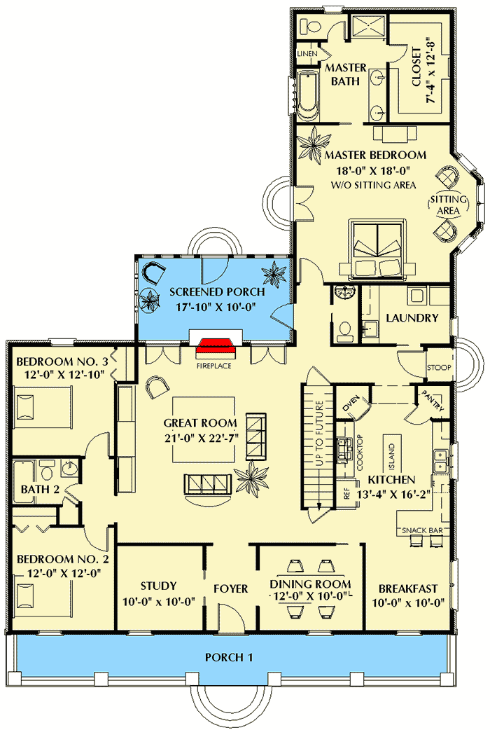 Plan 2556DH: Traditional Flair