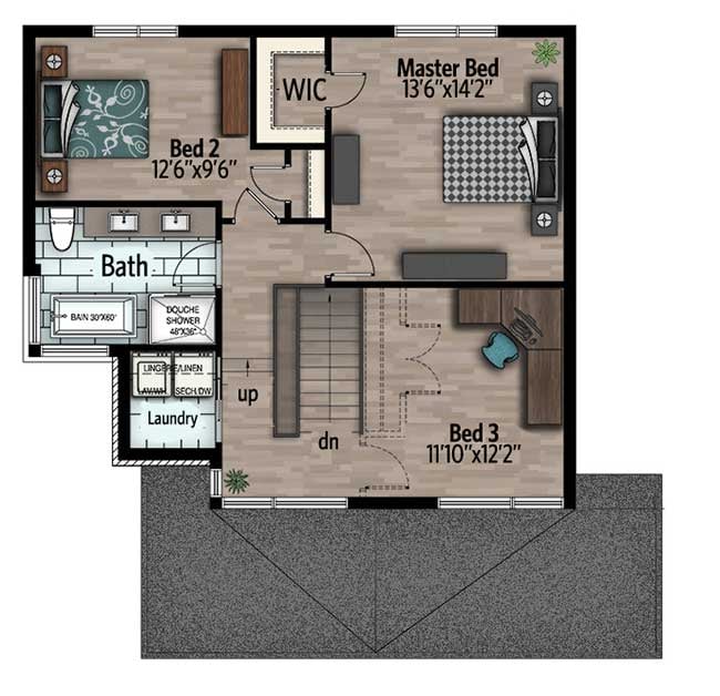 Plan 90311PD: Compact Prairie Style House Plan