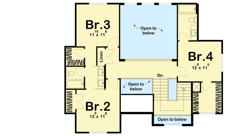 Plan 62742DJ: Family-Friendly House Plan with 2-Story Ceilings