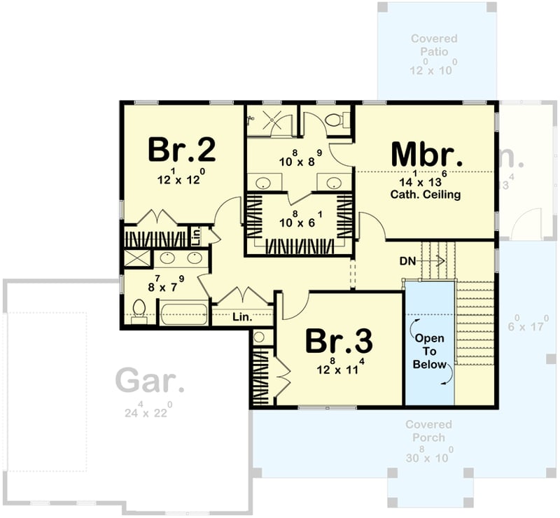 Plan 623325DJ: 3-Bed Farmhouse Plan with 10-Foot-Deep Entry Porch ...