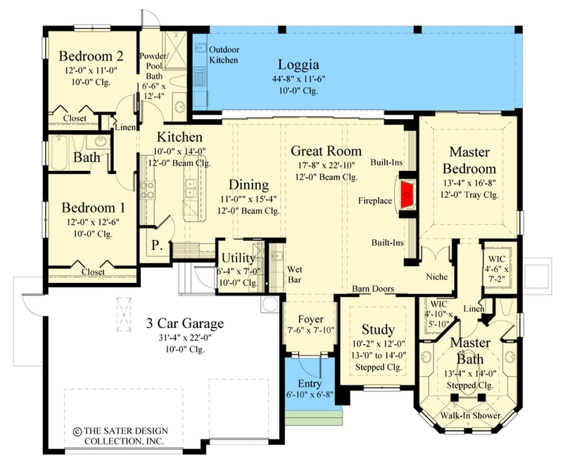 Plan 340132STR: 3-Bed Modern Coastal House Plan with Luxurious Master ...