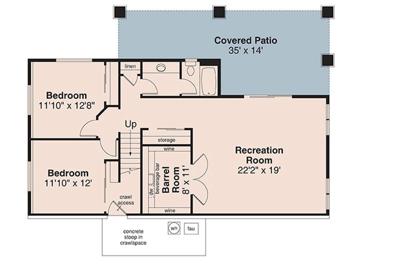 Plan 720097DA: 3-Bed Country Craftsman House Plan with Finished Lower ...