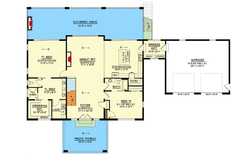 Plan 135357GRA: 3-Bed Modern Mountain House Plan with Walkout Basement ...