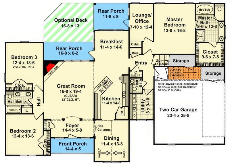 Plan 51281MM: Elegant Traditional House Plan with Split Bedrooms and ...
