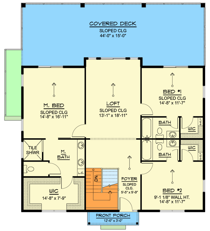 Plan 135395GRA: Modern Mountain Walkout House Plan with Grand Two-Story ...