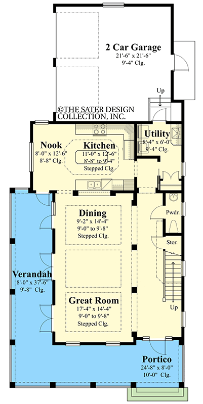 Plan 340137STR: 3-Bed Southern Cottage Plan with Verandah and Side ...