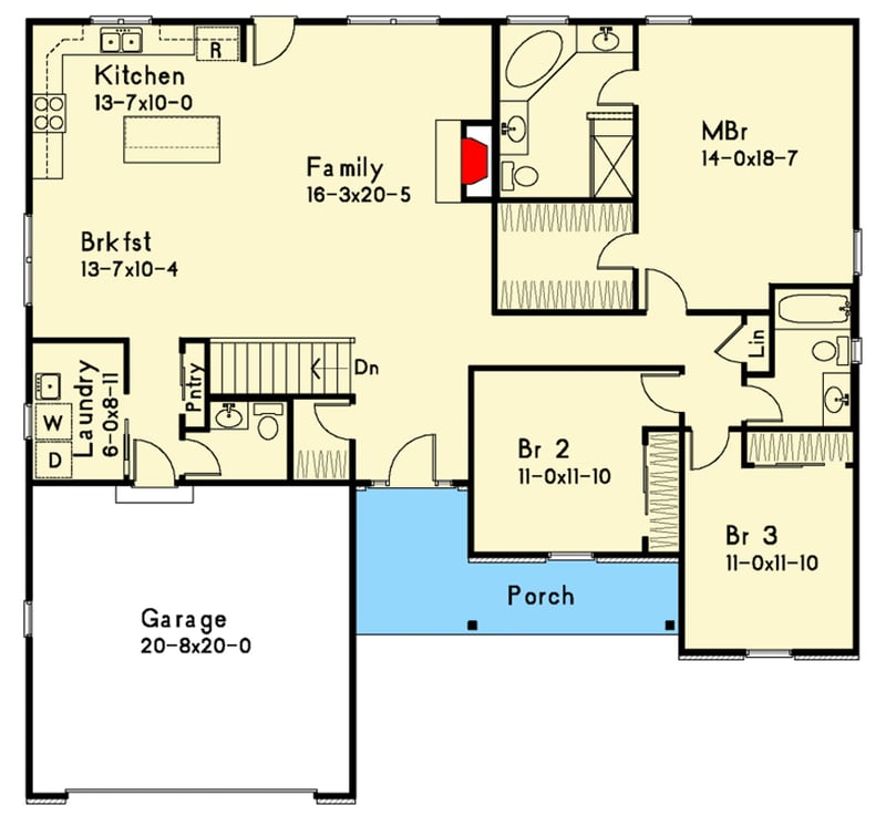 Modification Request for Plan 22200SL: Traditional Ranch House Plan ...